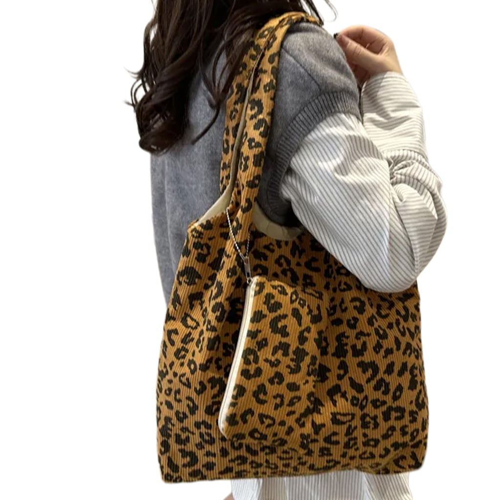 FENOHREFE Leopard Print Shoulder Bag Fashion Underarm Bag Handbag ...