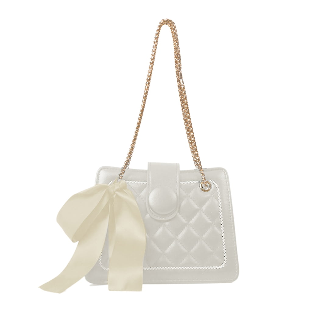 FENOHREFE Quilted Crossbody Purse for Women Small Satchel Handbag Chain ...