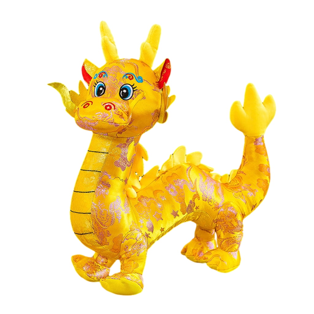 FENOHREFE Realistic Dragon Toy Dragon Plush Toy New Year Cartoon ...