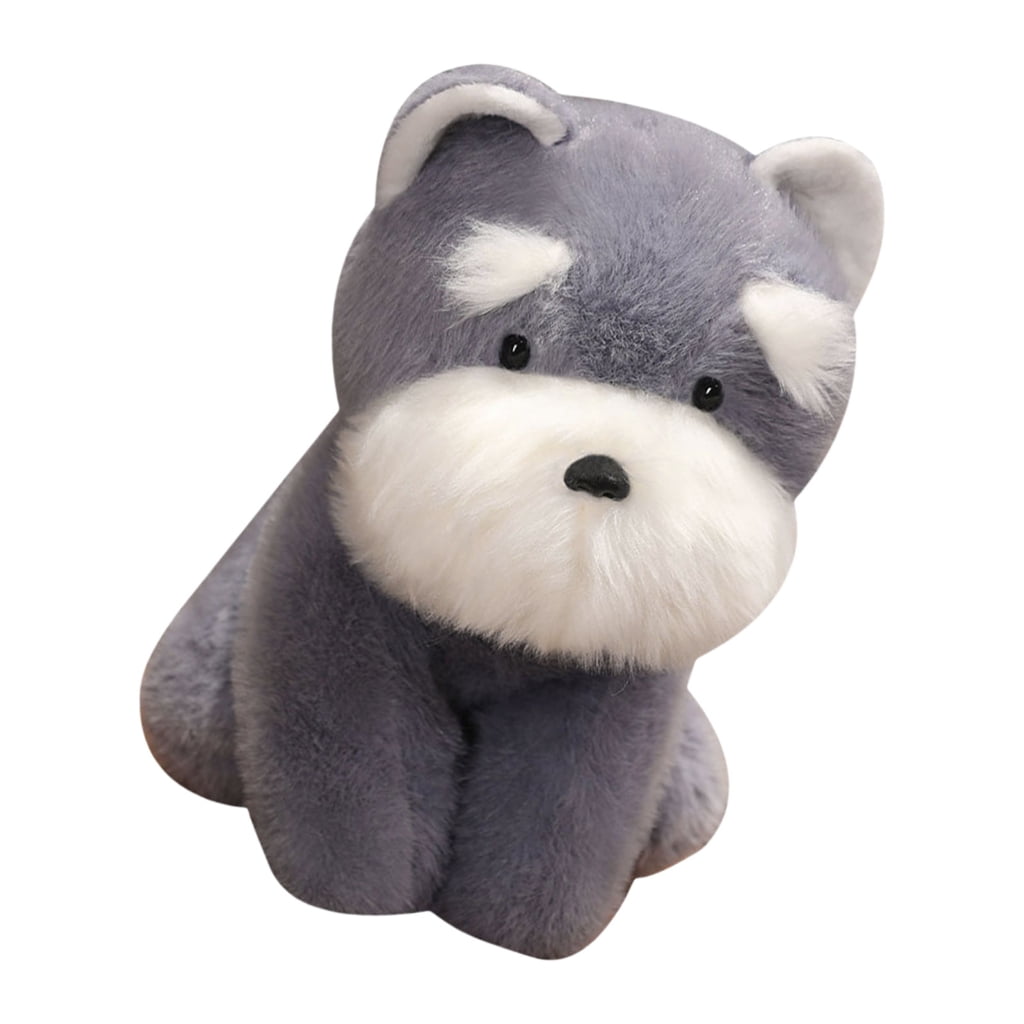 FENOHREFE Schnauzer Dog Doll Plush Toy Stuffed An1ma1s Cuddly Pillow ...