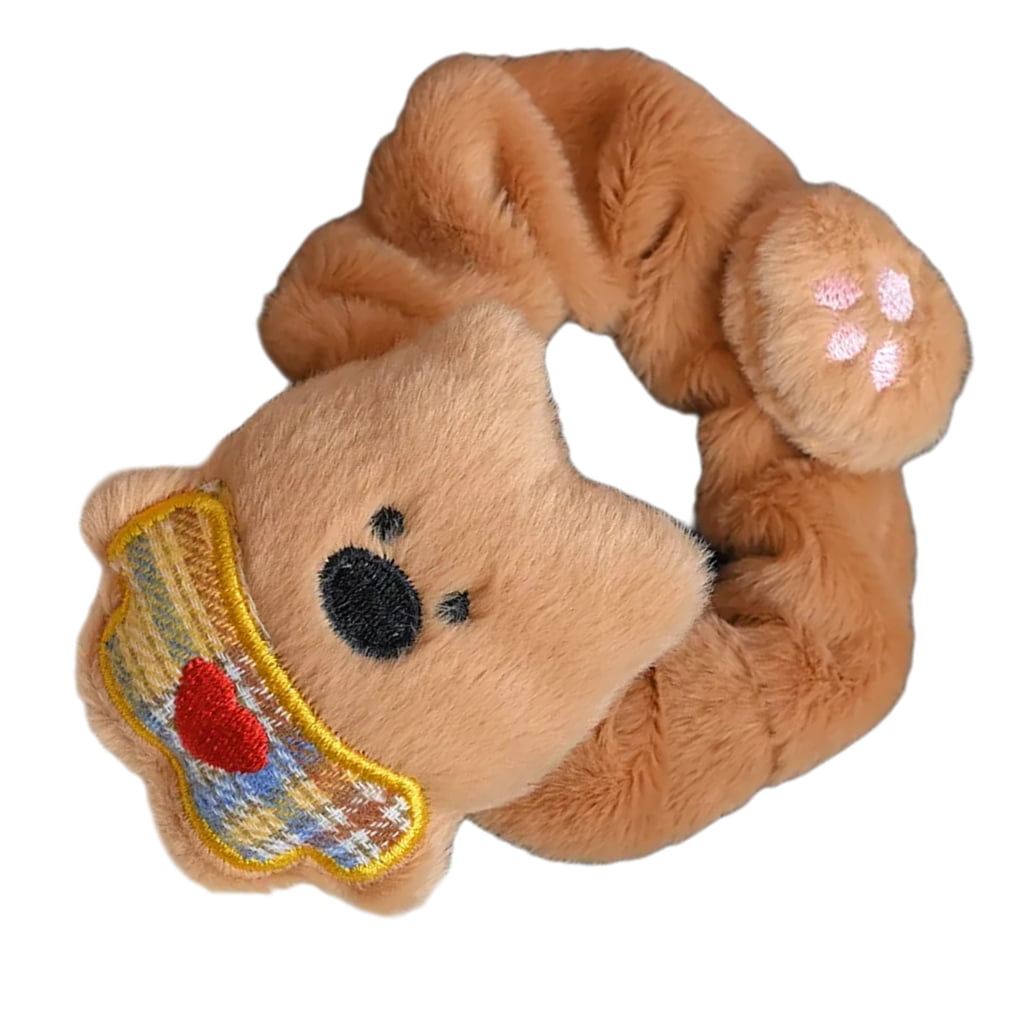 FENOHREFE Scrunchies Plush Stage Headwear Cartoon Puppy Westie Furry ...