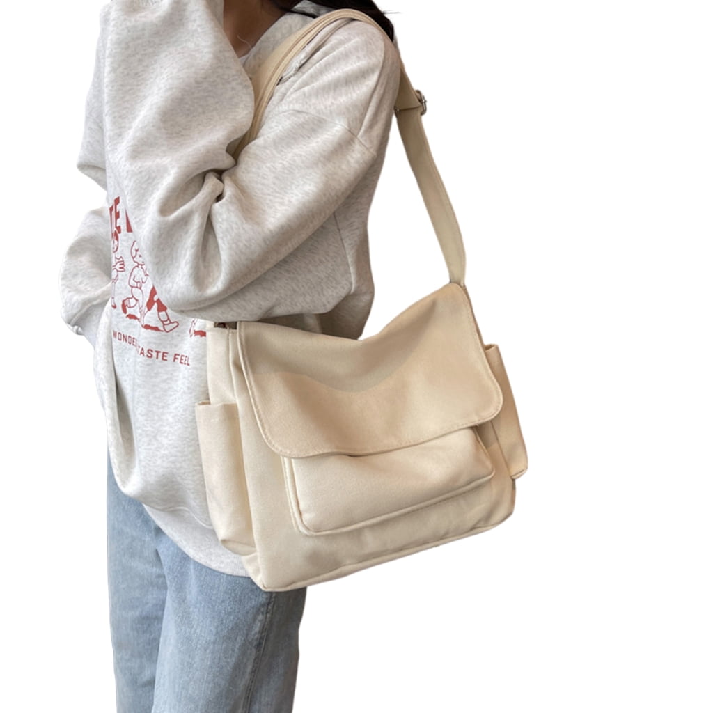 FENOHREFE Simple and Canvas Bag Japanese Shoulder Crossbody Bags for ...