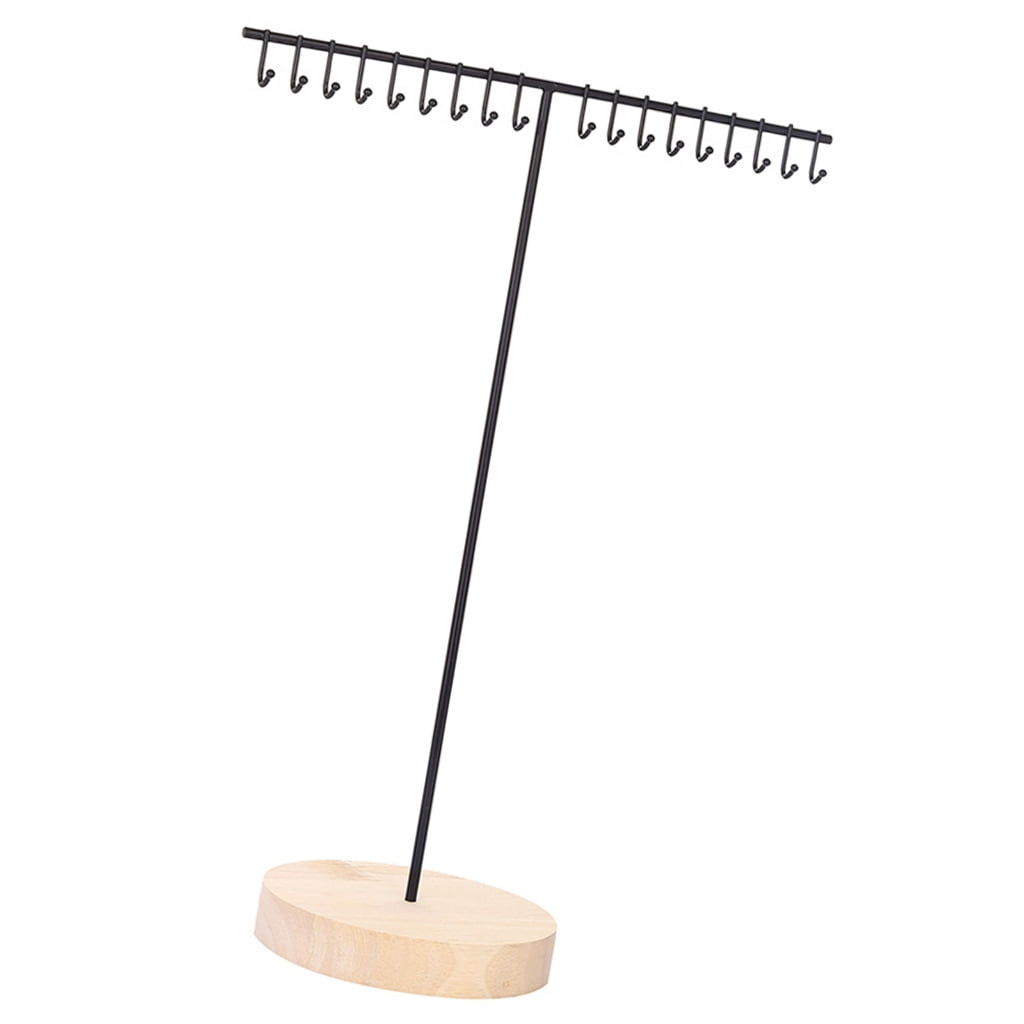 FENOHREFE Space Saving Necklace Organizers Practical Iron Jewelry Stand ...