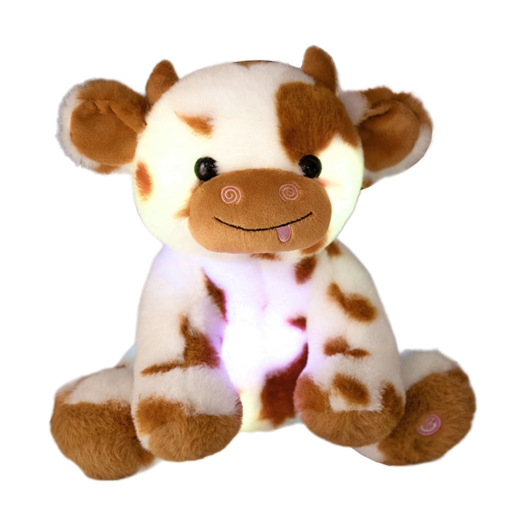 FENOHREFE Stuffed Cow Toy Cartoon Cow Figure Soft Toy Room Emotion ...
