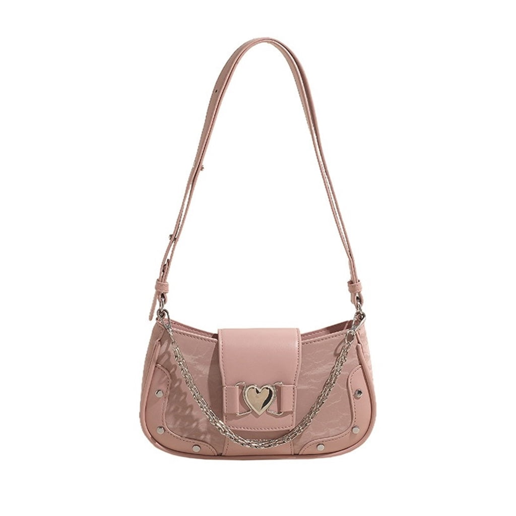 FENOHREFE Womens Fashion PU Leather Underarm Armpit Bag with Chain ...