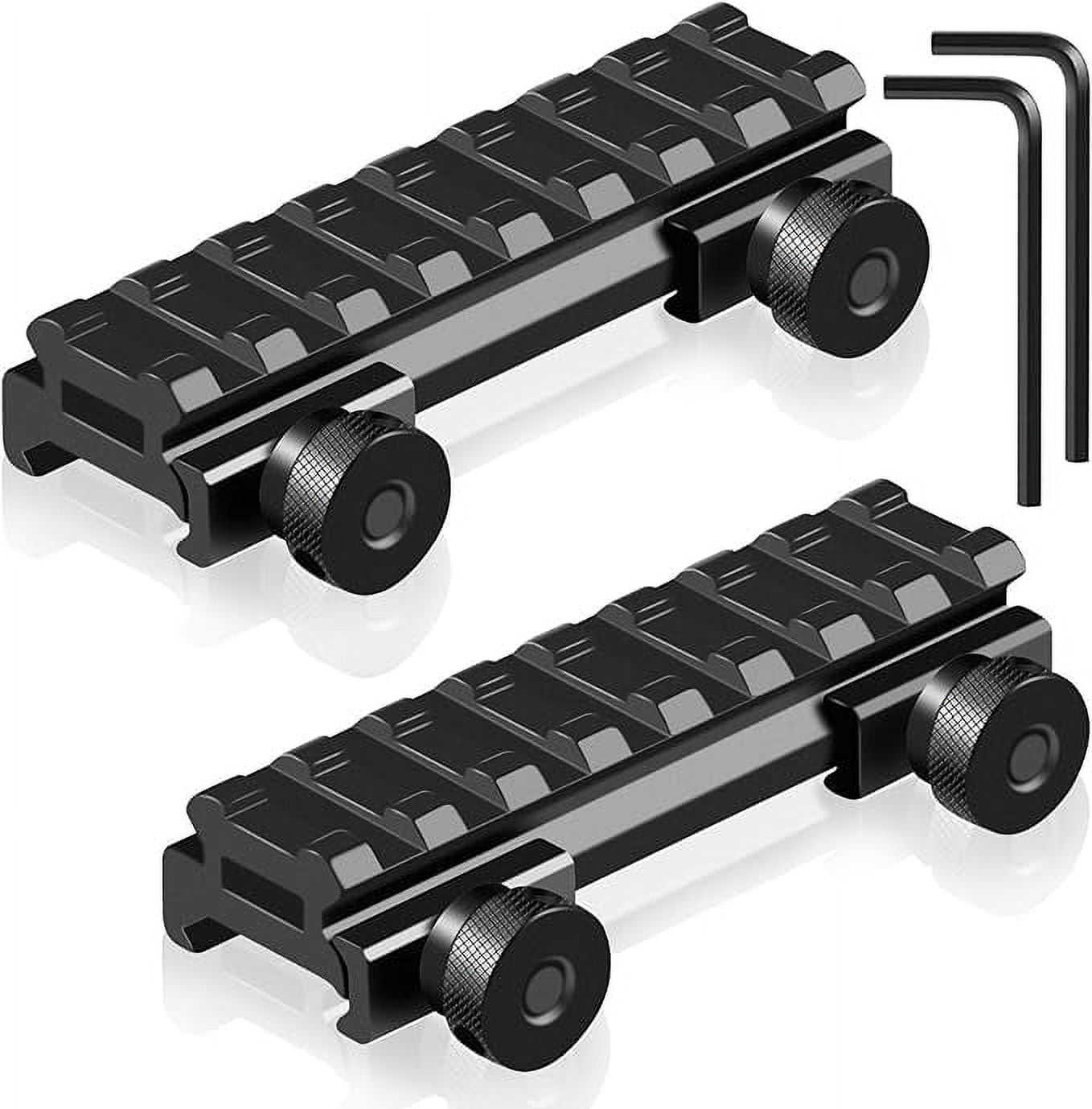 FENTUK 0.5" Picatinny Riser Mounts, 1/2 Inch Low Profile 8 Slots ...