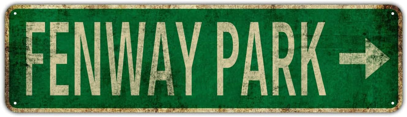 FENWAY PARK Street Sign Rustic Metal Tin Sign Home Outdoor Art Wall ...