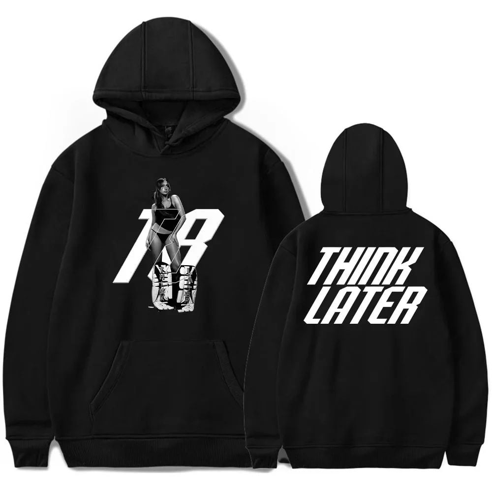 FENZAN Tate McRae Hoodies Merch 2024 Think Later World Tour Sweatshirt For Women/Men Fashion ...