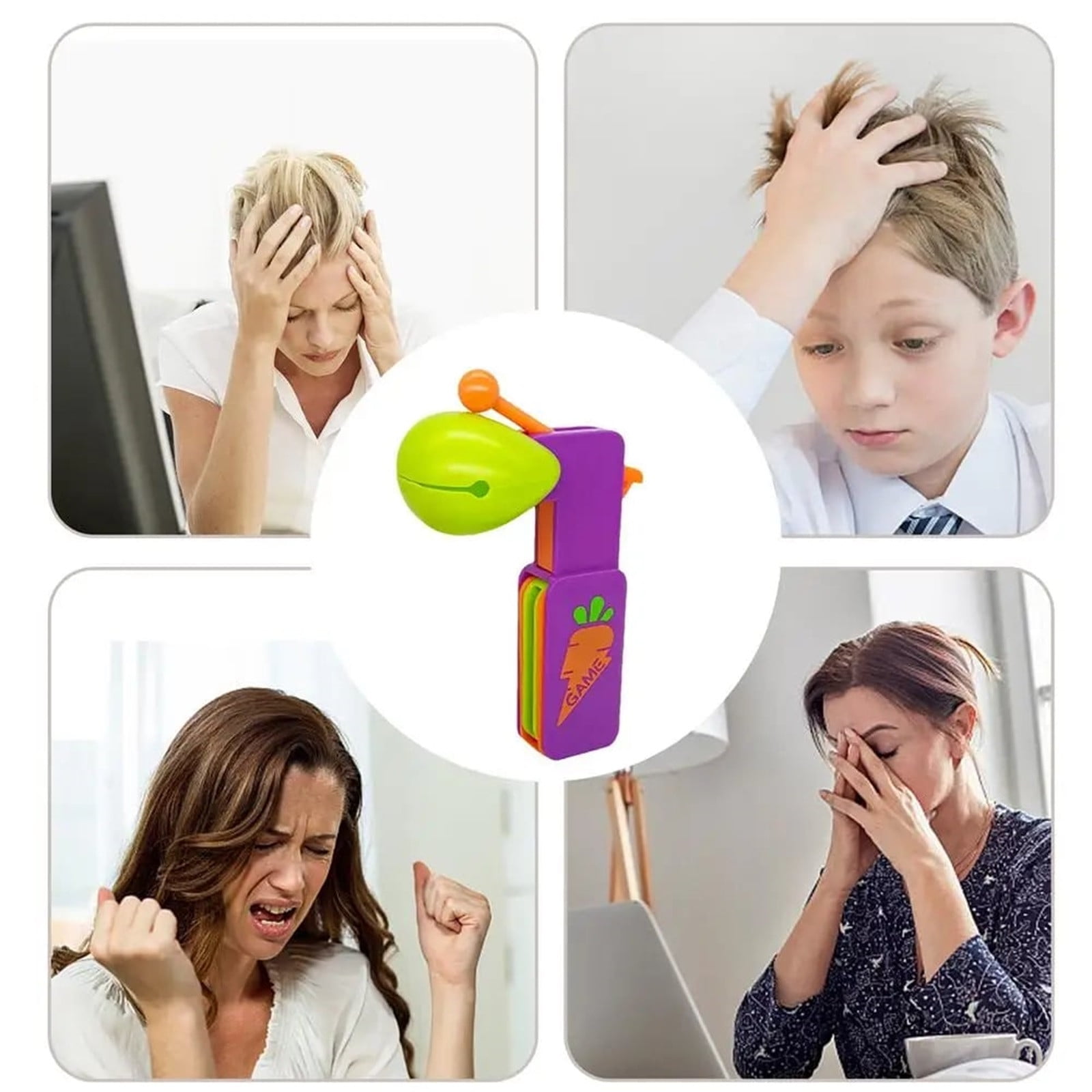 FEOLGEHLY 2 Pcs 3D Printing Fidget Stress Relief Toy for Adults - Funny ...