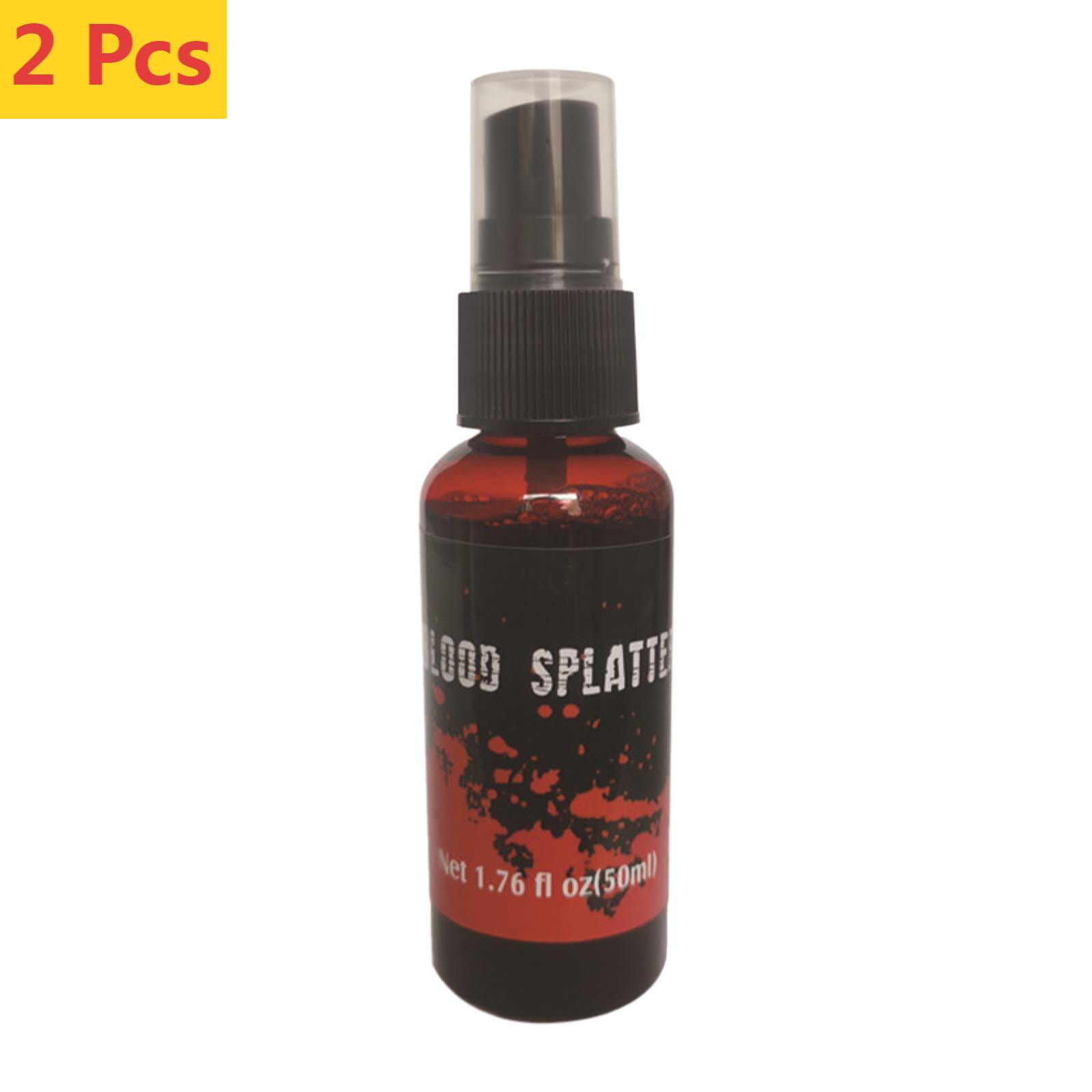 FEOLGEHLY 2 Pcs Halloween Fake Blood Makeup Kit,Fake Blood Spray ...