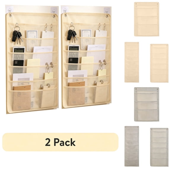 FEOLGEHLY 2PCS Hanging File Folders, Document Folder with 2 Grommets ...