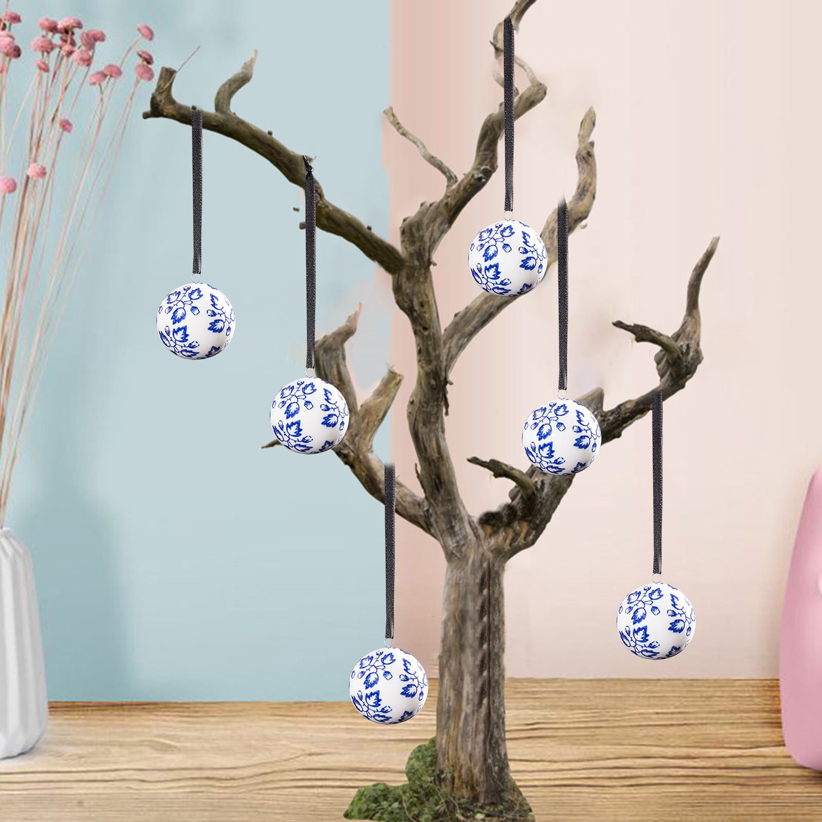 FEOLGEHLY Domensi Porcelain Ornaments for Christmas Tree, Chinoiserie ...
