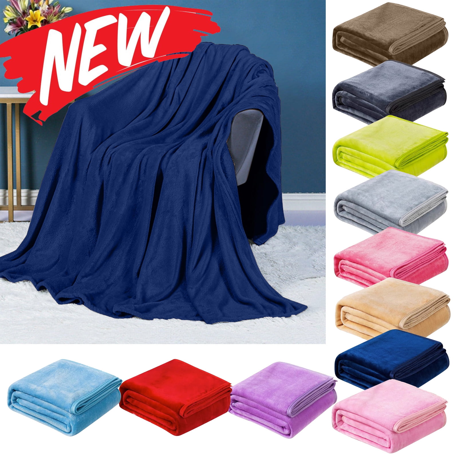 FEOLGEHLY Fleece Plush Throw Blanket,Super Soft Fuzzy Cozy Comfortable ...