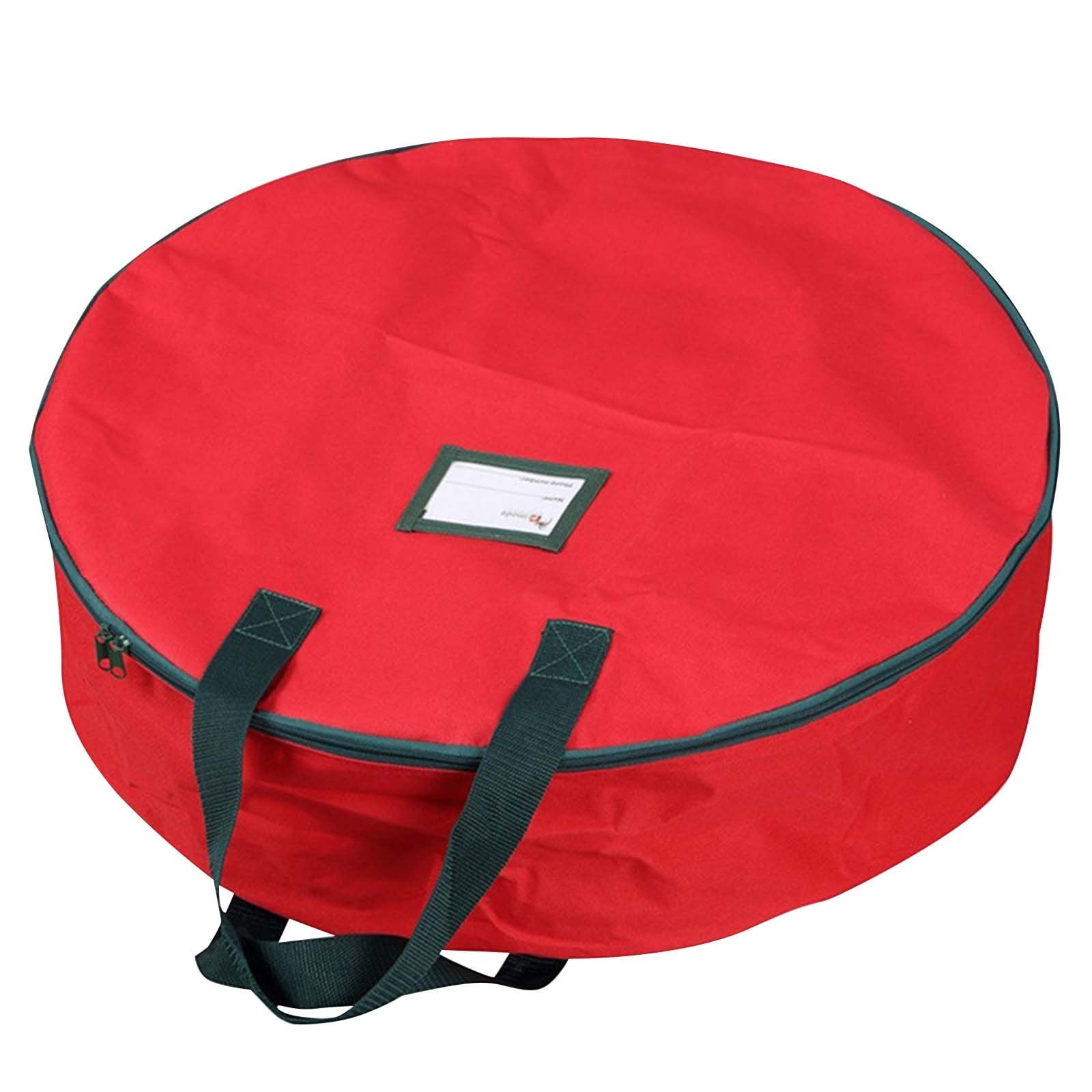 FEOLGEHLY Heavy Duty Christmas Wreath Storage Bag, 20/24/30/36 inch ...