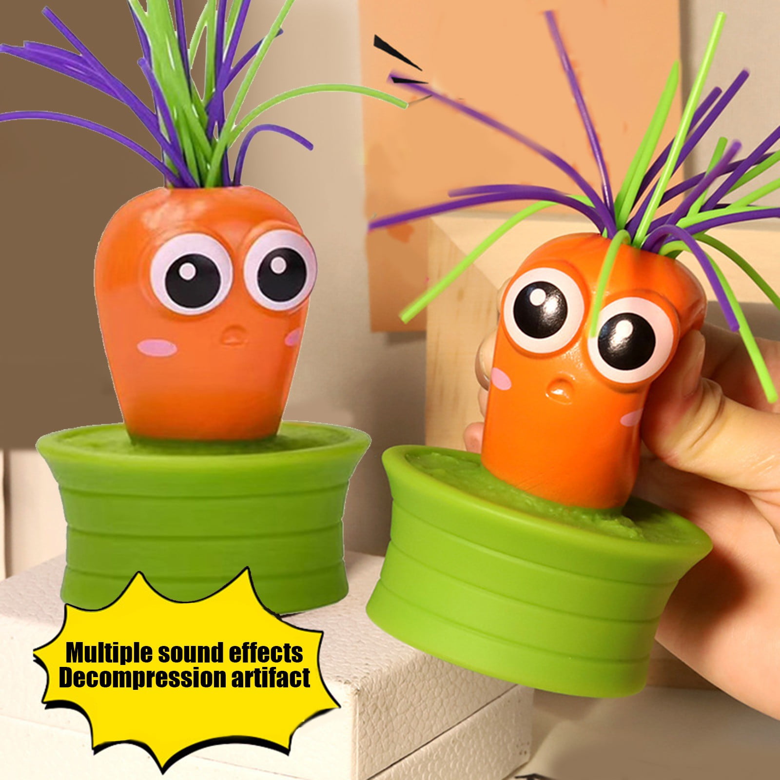 FEOLGEHLY Scream Toy Stress Relief Toy for Kids, Screaming Monster Toy ...