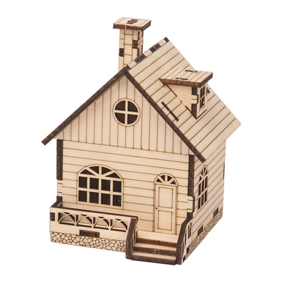FEOOE Wooden House Shape Eight-tone Creative Assembly Hand-shake Music ...