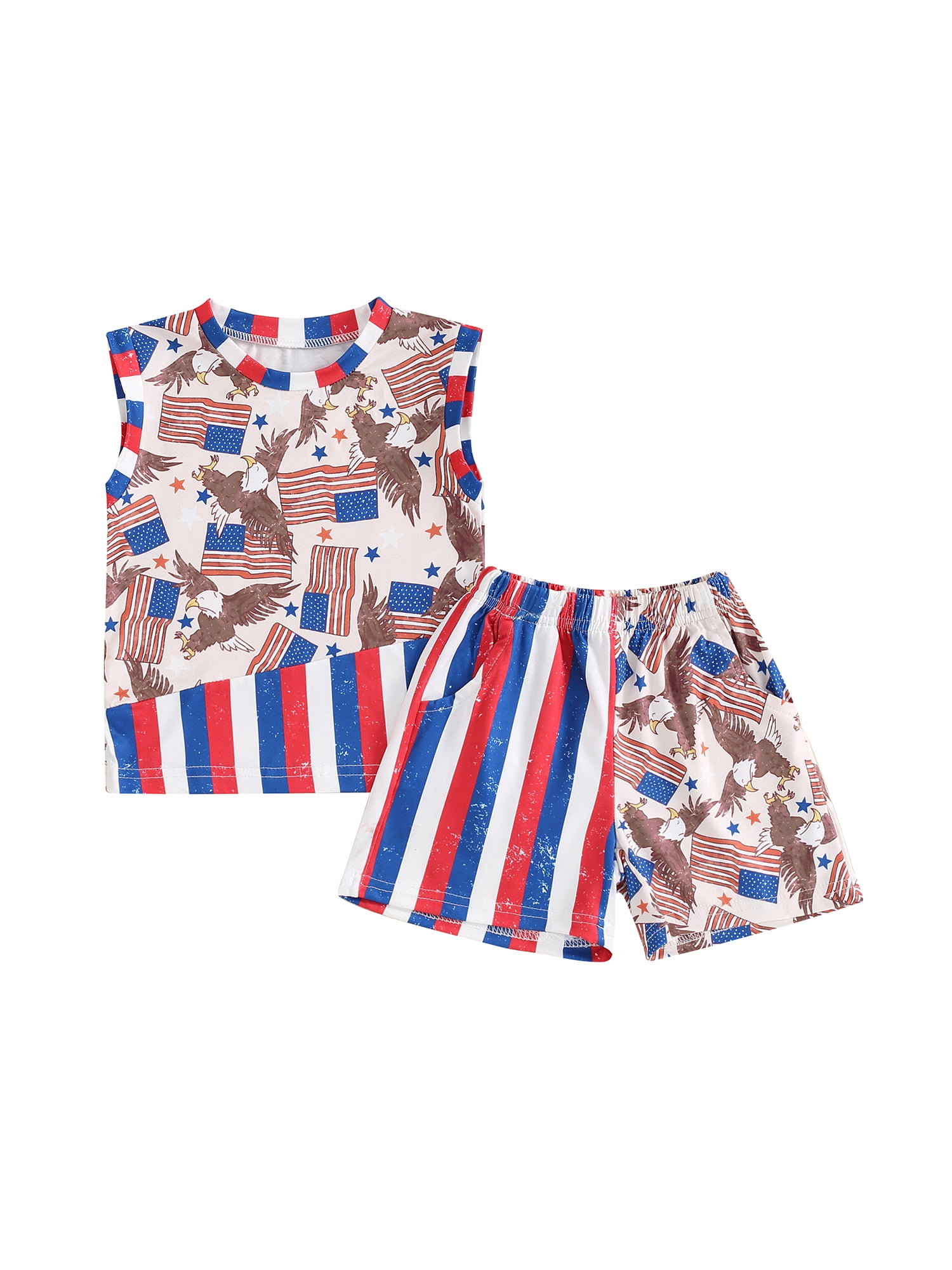 FEORJGP 4th of July Clothes for Baby Boy 6M 12M 18M 2Y 3Y 4Y Kids 2 ...