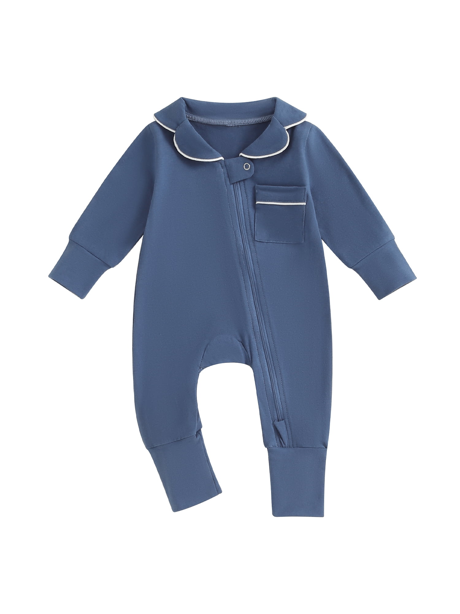 FEORJGP Infant Baby Boys Girls Basic Sleeping Rompers 0 3M 6M 9M 12M ...