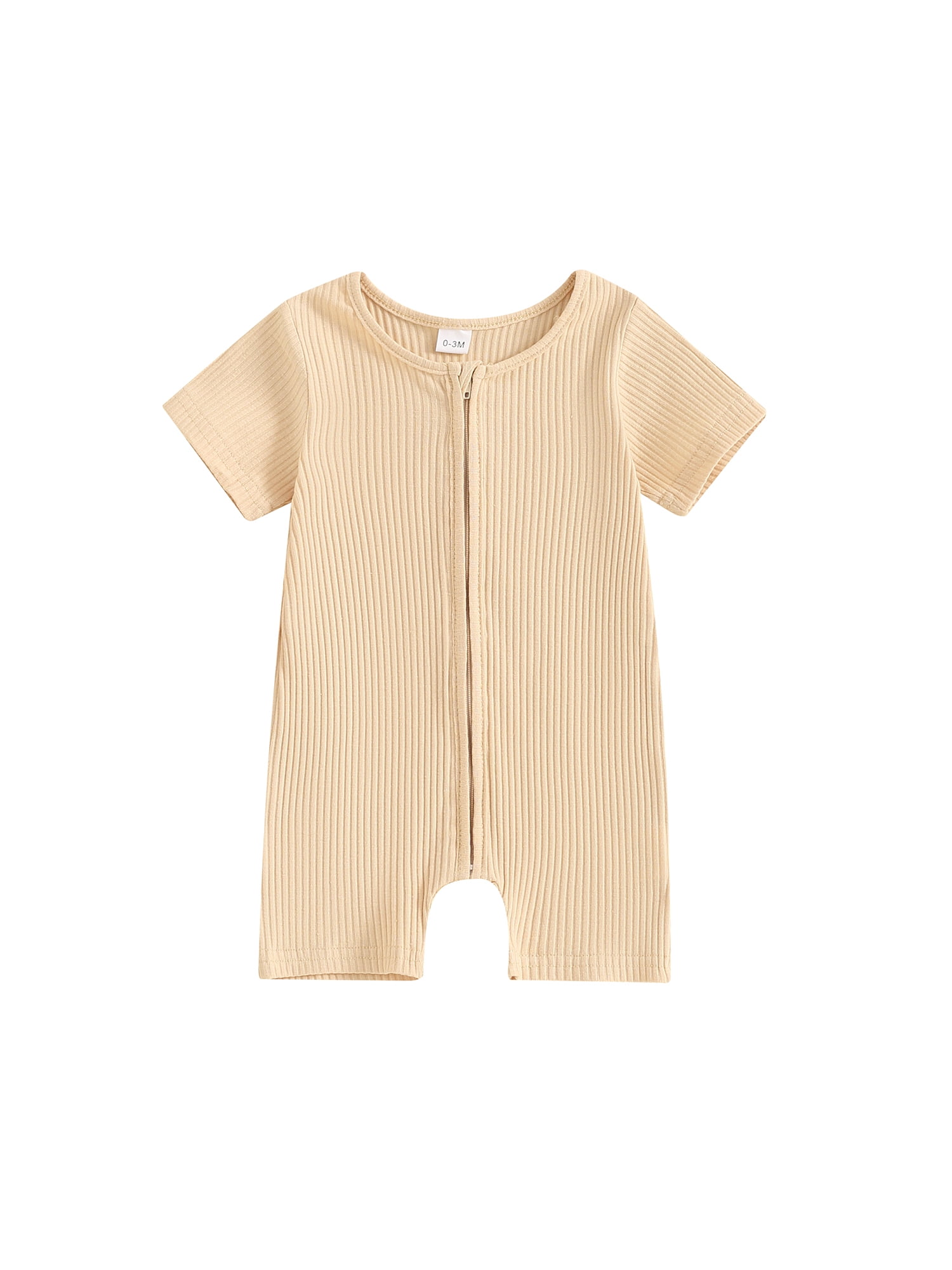 FEORJGP Infant Baby Boys Girls One-piece Jumpsuits 0 3M 6M 12M Toddler Short Sleeve Rompers ...