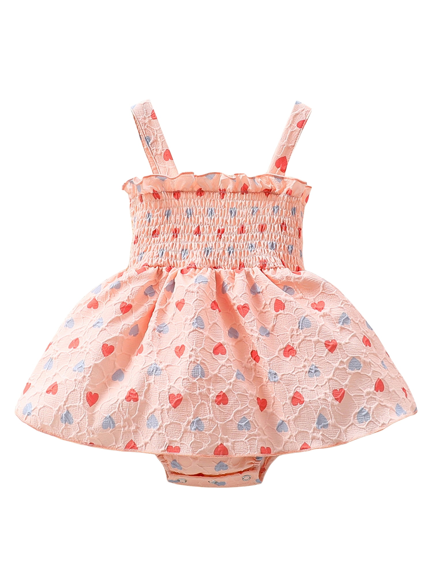 FEORJGP Infant Baby Girl Summer Romper Toddlers Cute Sleeveless ...