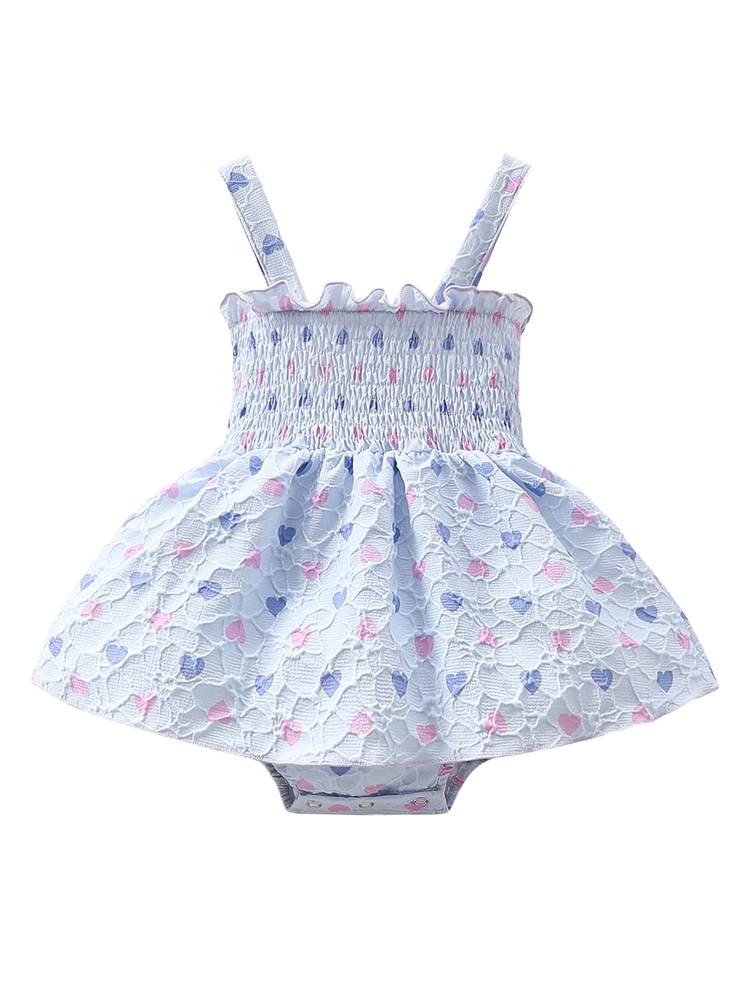 FEORJGP Infant Baby Girl Summer Romper Toddlers Cute Sleeveless ...