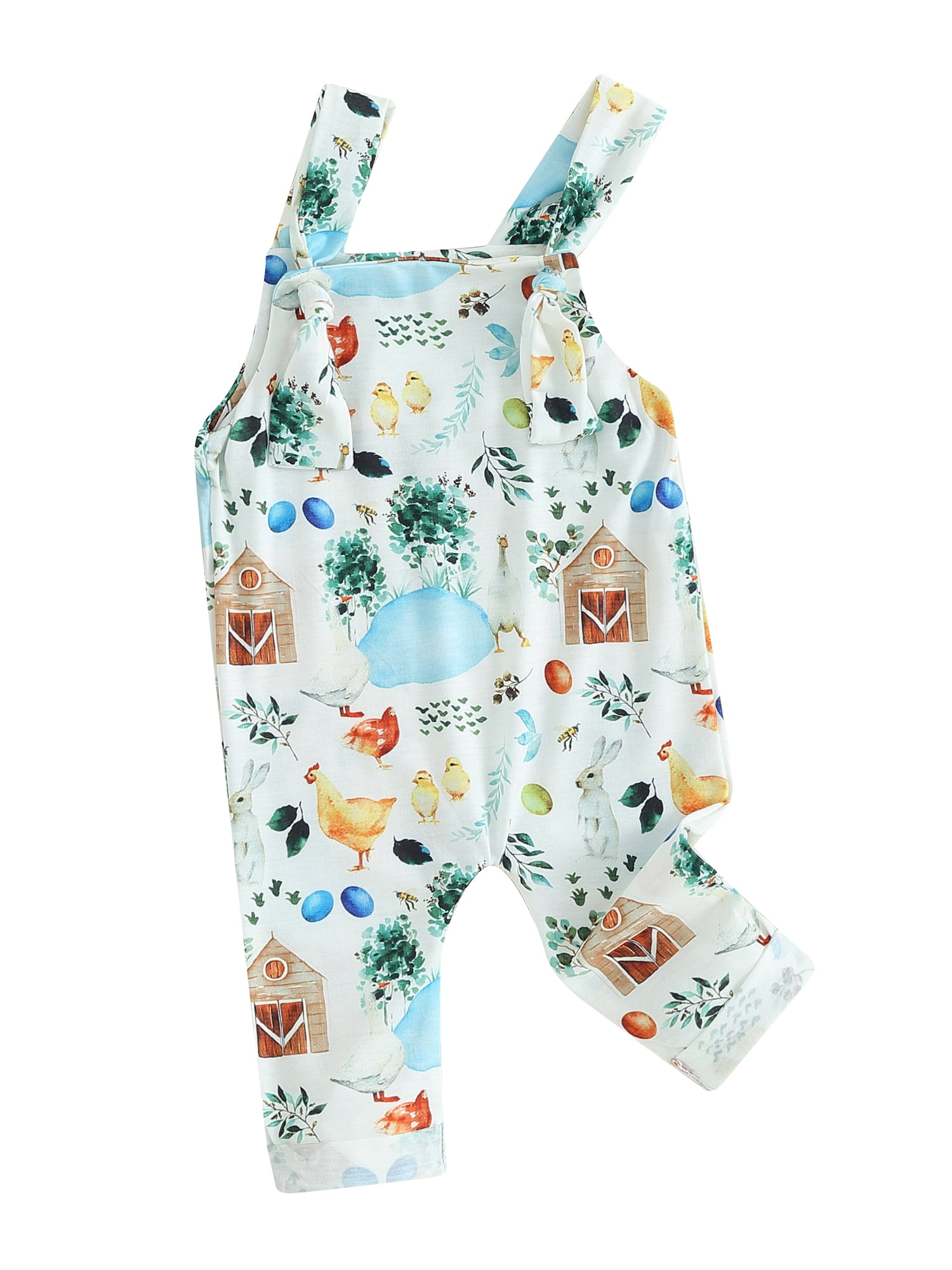 FEORJGP Infant Baby Spring Overalls Outfits Newborn Sleeveless Jumpsuit ...