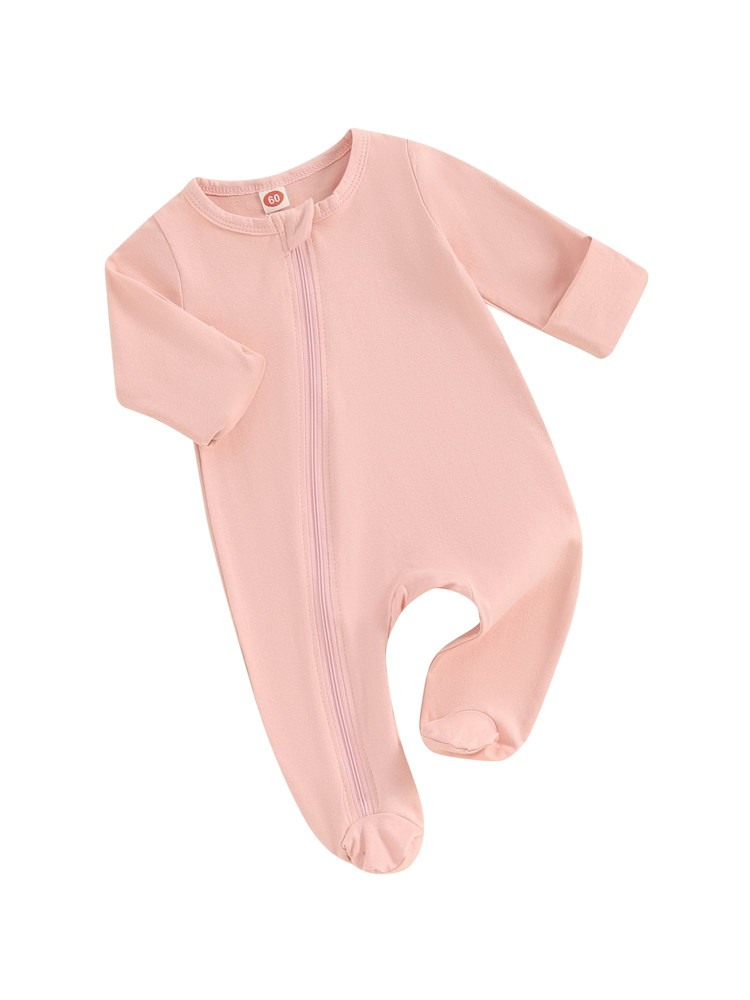 FEORJGP Infant Boys Girls Pajamas Newborn Baby Footie Jumpsuits Long ...