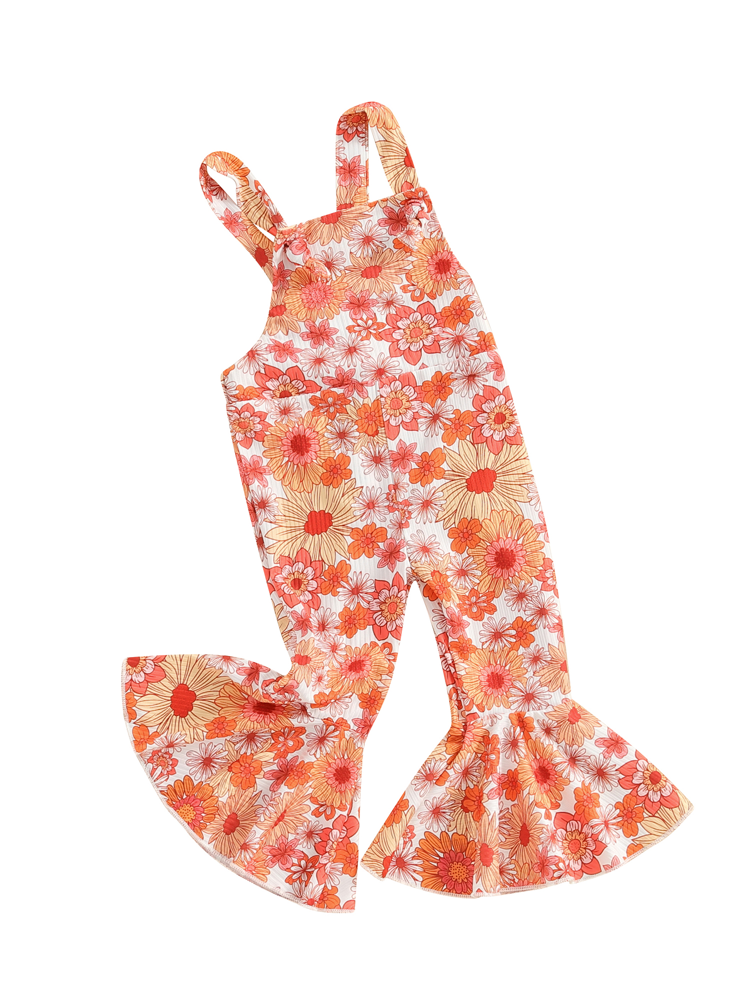 FEORJGP Kids Girls Summer Overalls Toddler 6M 1T 2T 3T 4T Floral Print ...