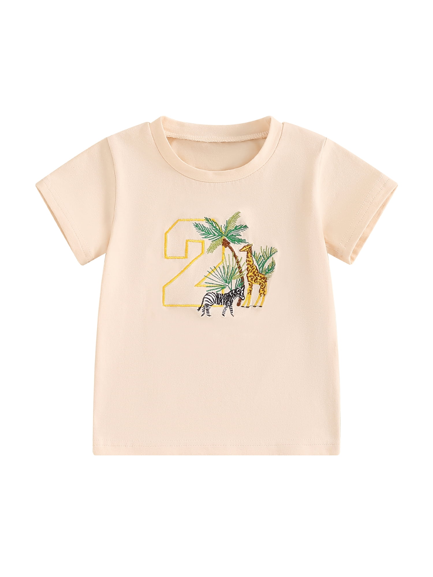 FEORJGP Kids Little Boy Birthday T-Shirts 1T 2T 3T 4T 5T Toddler Short ...