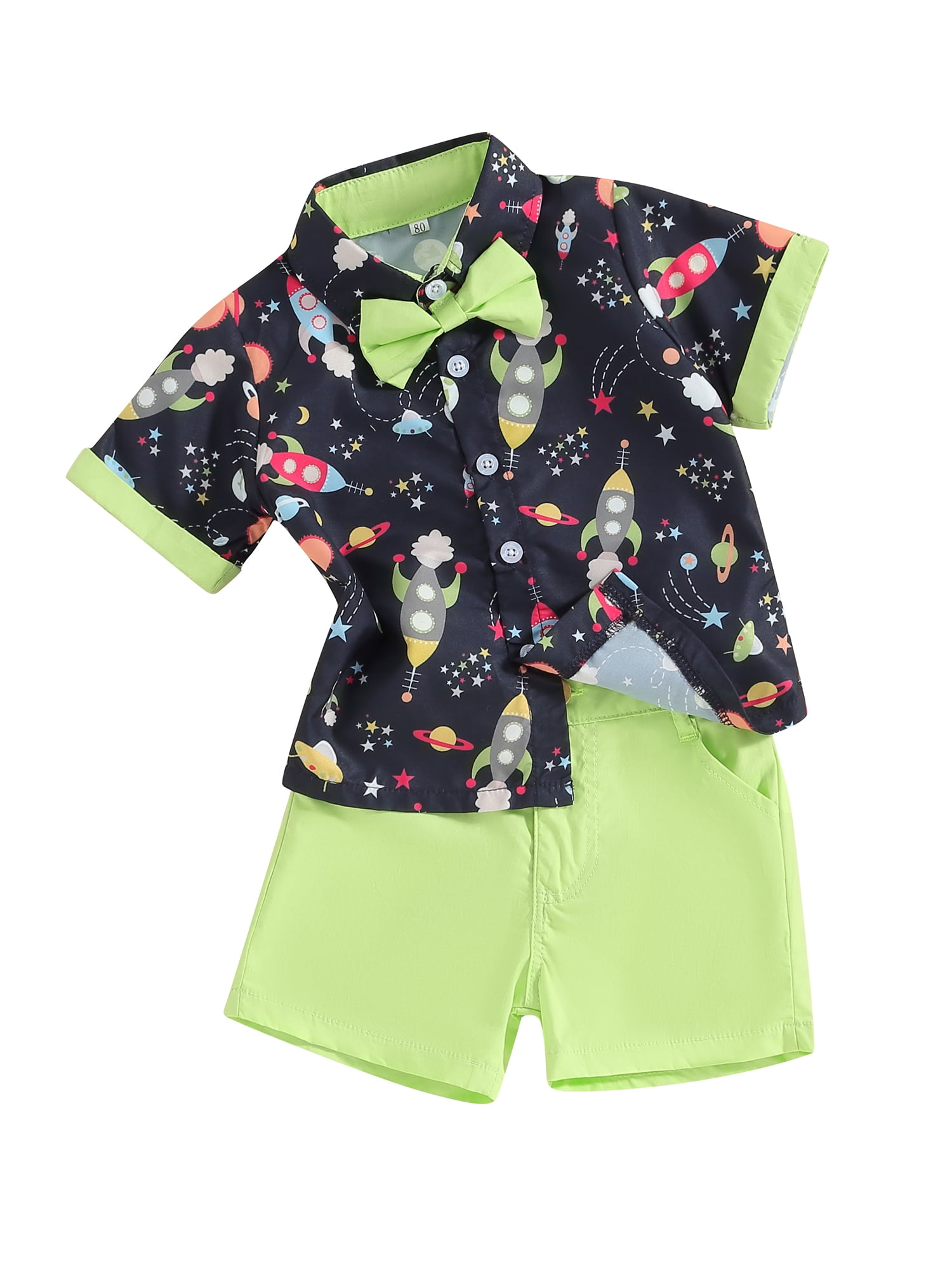 FEORJGP Toddler Boys Summer Outfit 6M 1T 2T 3T 4T Kids Short Sleeve ...