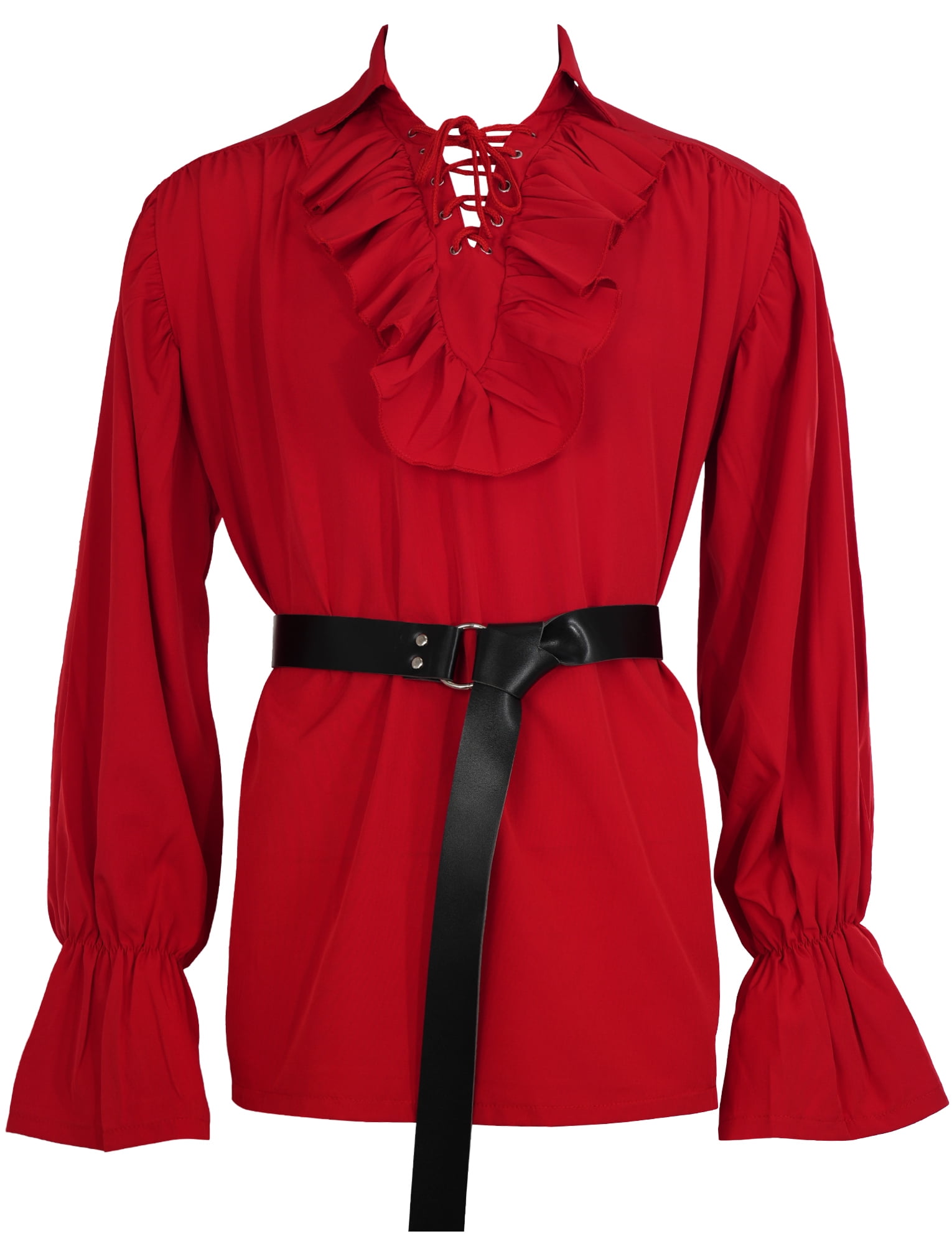 FEOYA Ruffle Shirt for Men Victorian Renaissance Shirt Pirate Shirts ...