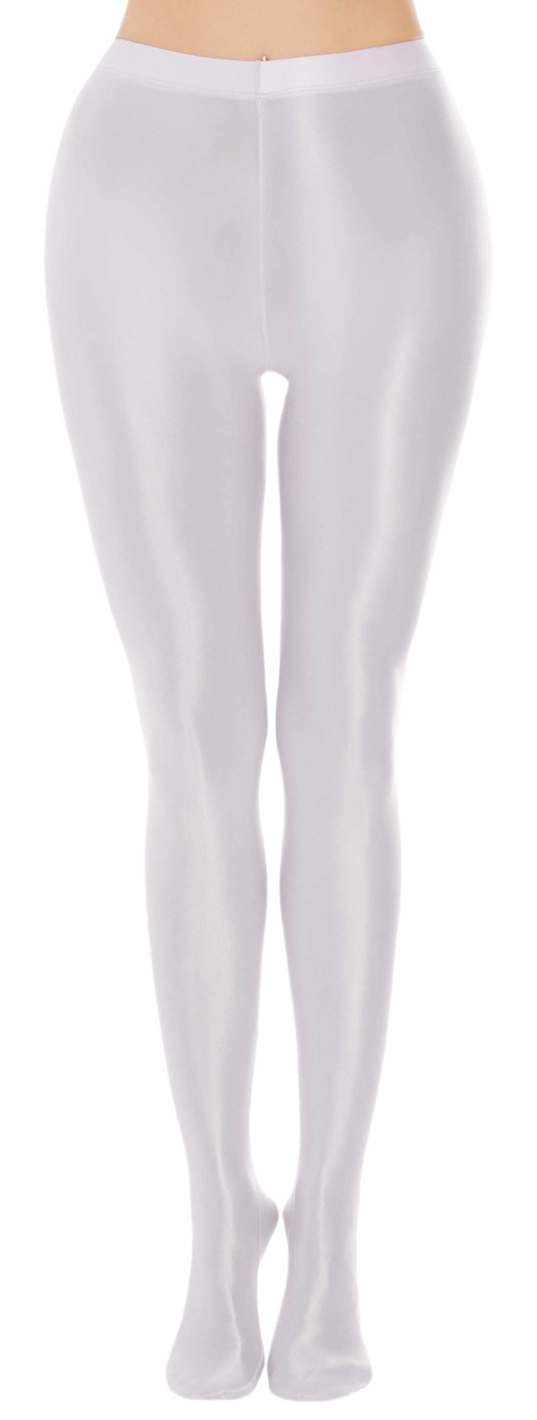 FEOYA Women Oil Shiny Pantyhose Glossy Leggings Stockings Hold Up Stockings Wet Look Pants L ...