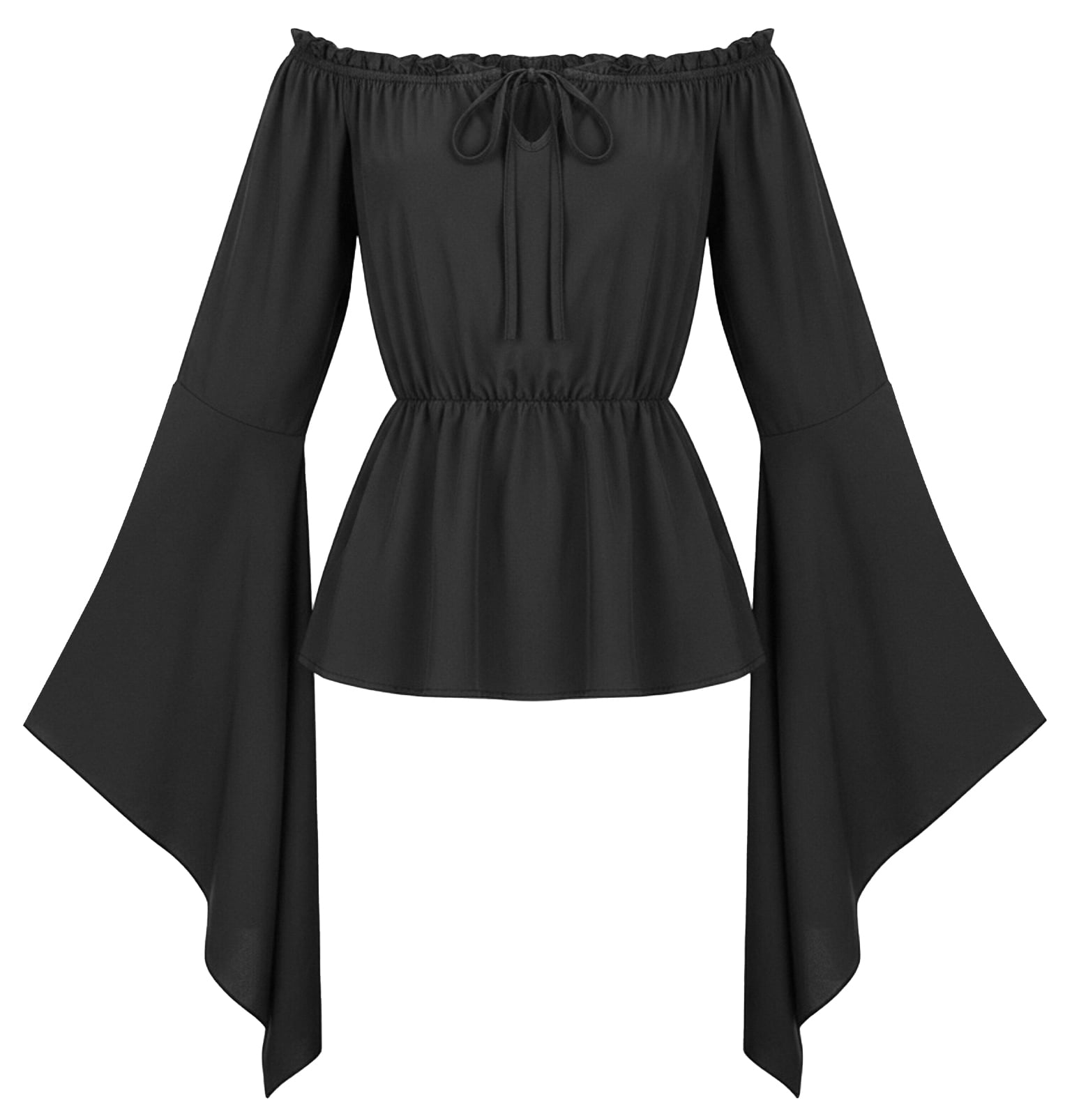 FEOYA Women Steampunk Blouse Gothic Renaissance Tops Off Shoulder ...