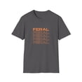 FERAL Graphic T-Shirt, Grunge Style Retro Tee, Funny Unhinged Humor ...