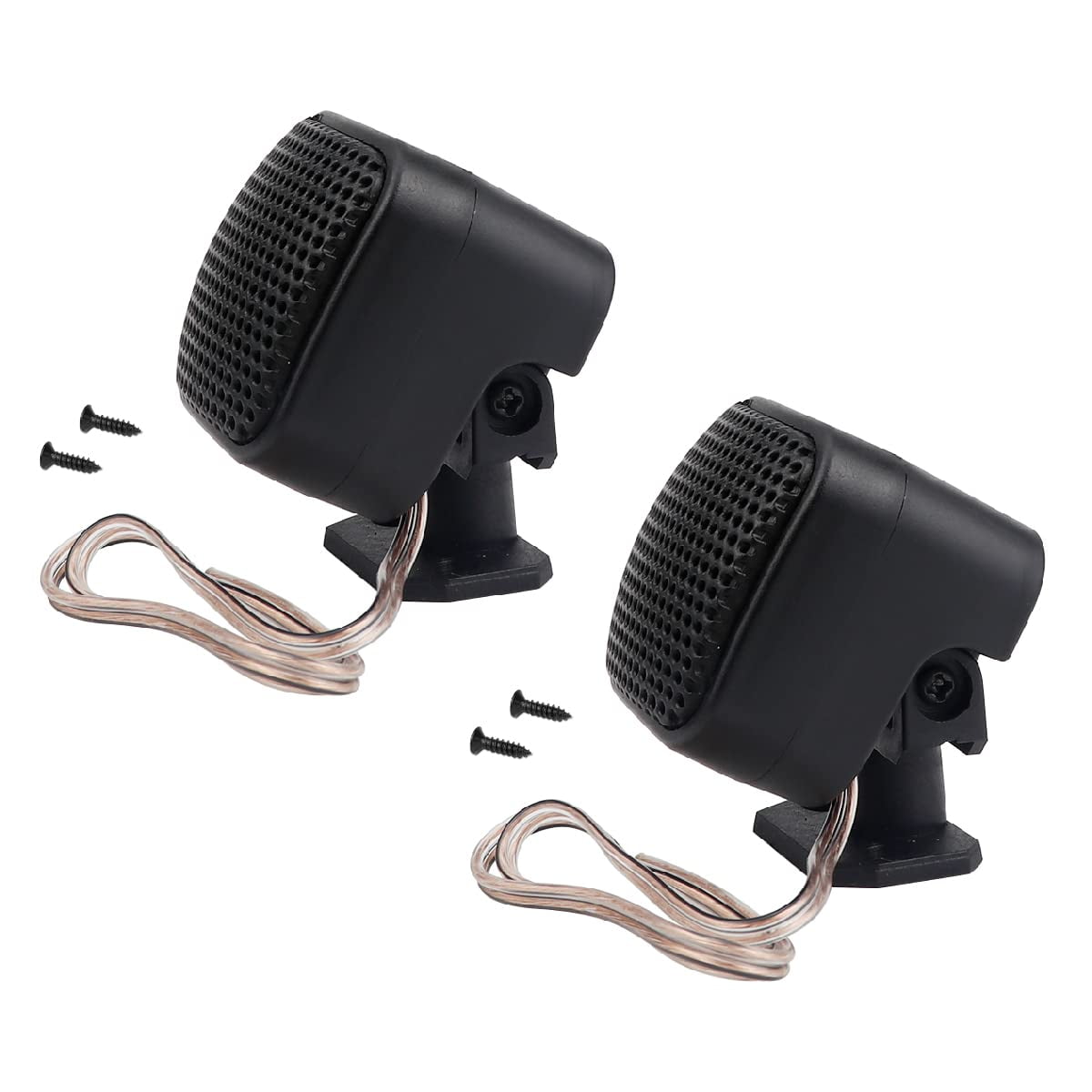 FERCAISH 2 Pcs 500W Car Speaker, TP-004A High Power Stereo Car Tweeter, Vertical Round Easy to ...