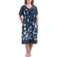 FEREMO Plus Size Women's Lounge Dress with Pockets, Short Sleeve Moomoo ...