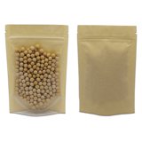 FERENLI Clear Fornt Brown Kraft Paper for Zip Plastic Package Lock Bag ...