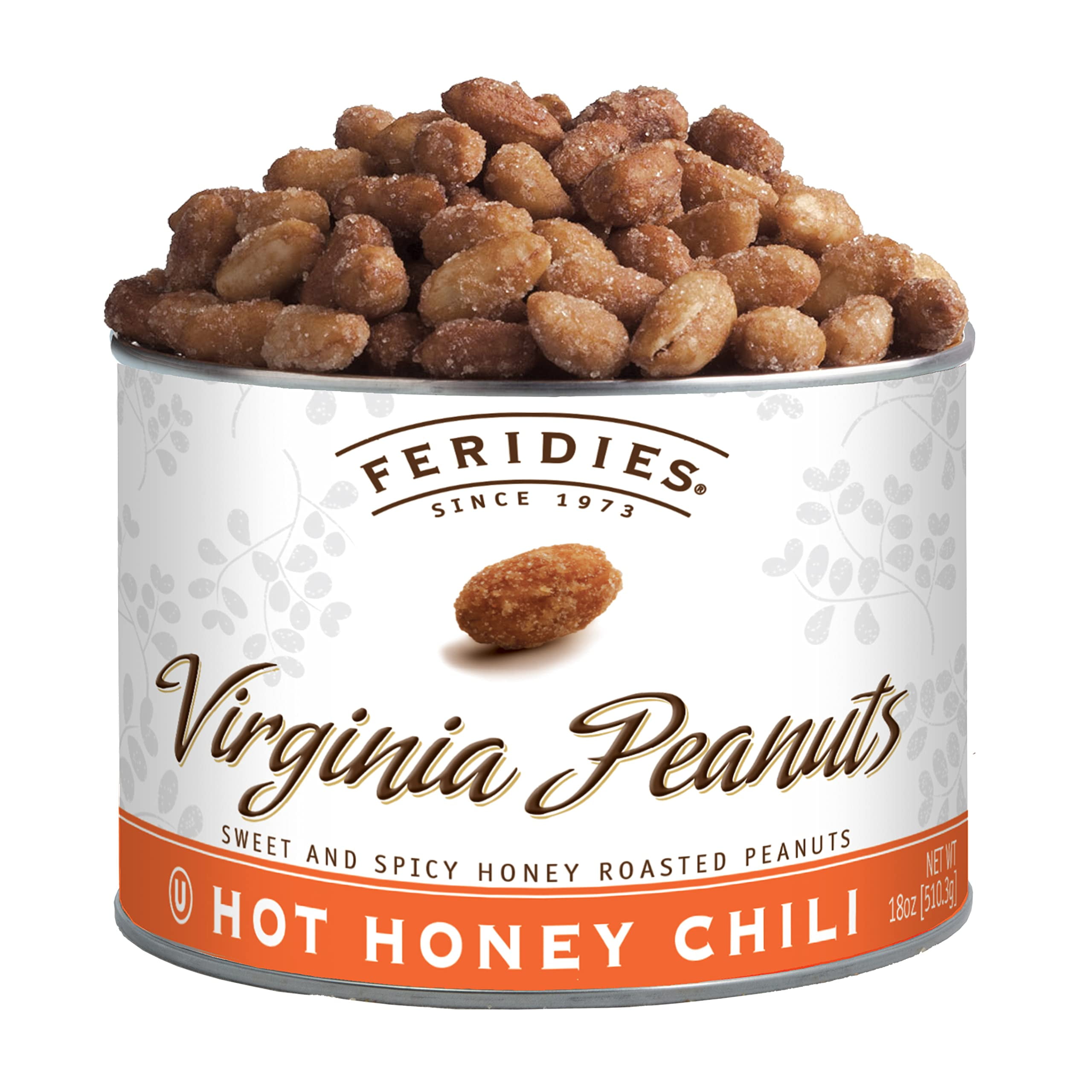 FERIDIES - Hot Honey TSF6 Chili Seasoned Virginia Peanuts, 18 Ounce ...