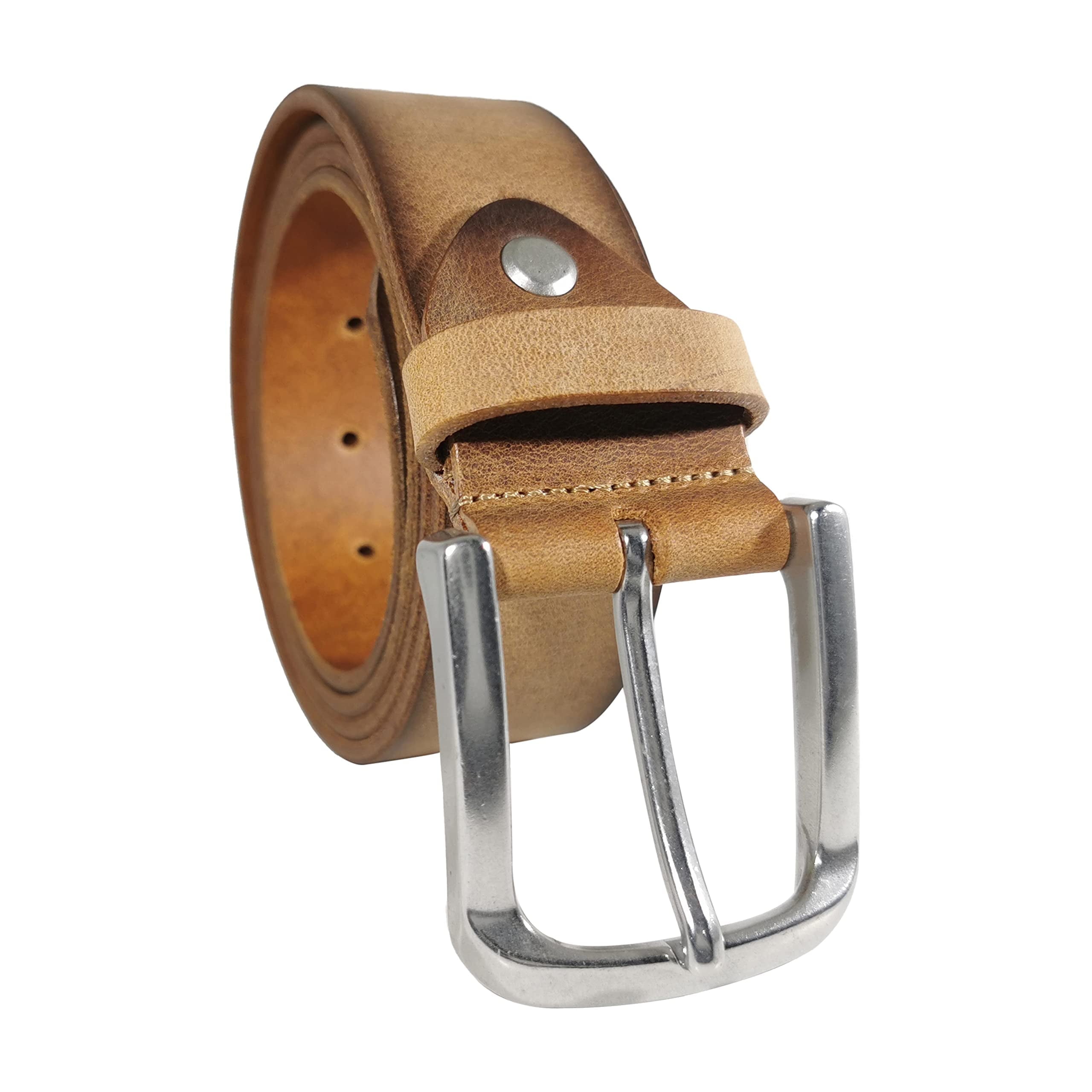 Ferla Men's Leather Belt for Work, 42 Inch - Walmart.com