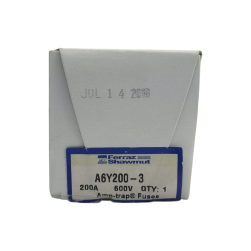 FERRAZ SHAWMUT A6Y200-3 600VAC 200A (WHITE) NSFS - Walmart.com
