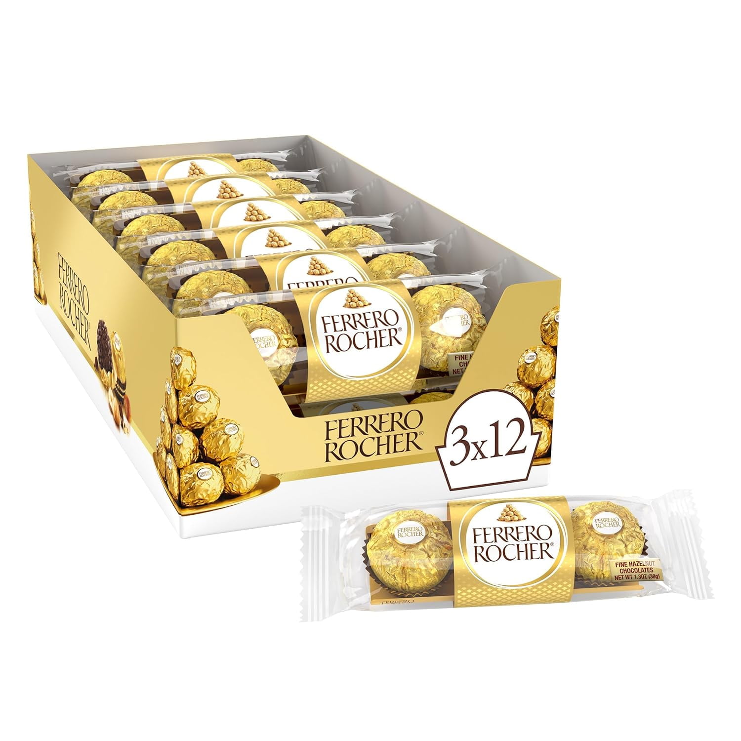 FERRERO ROCHER 3PC BOX 12CT - Walmart.com