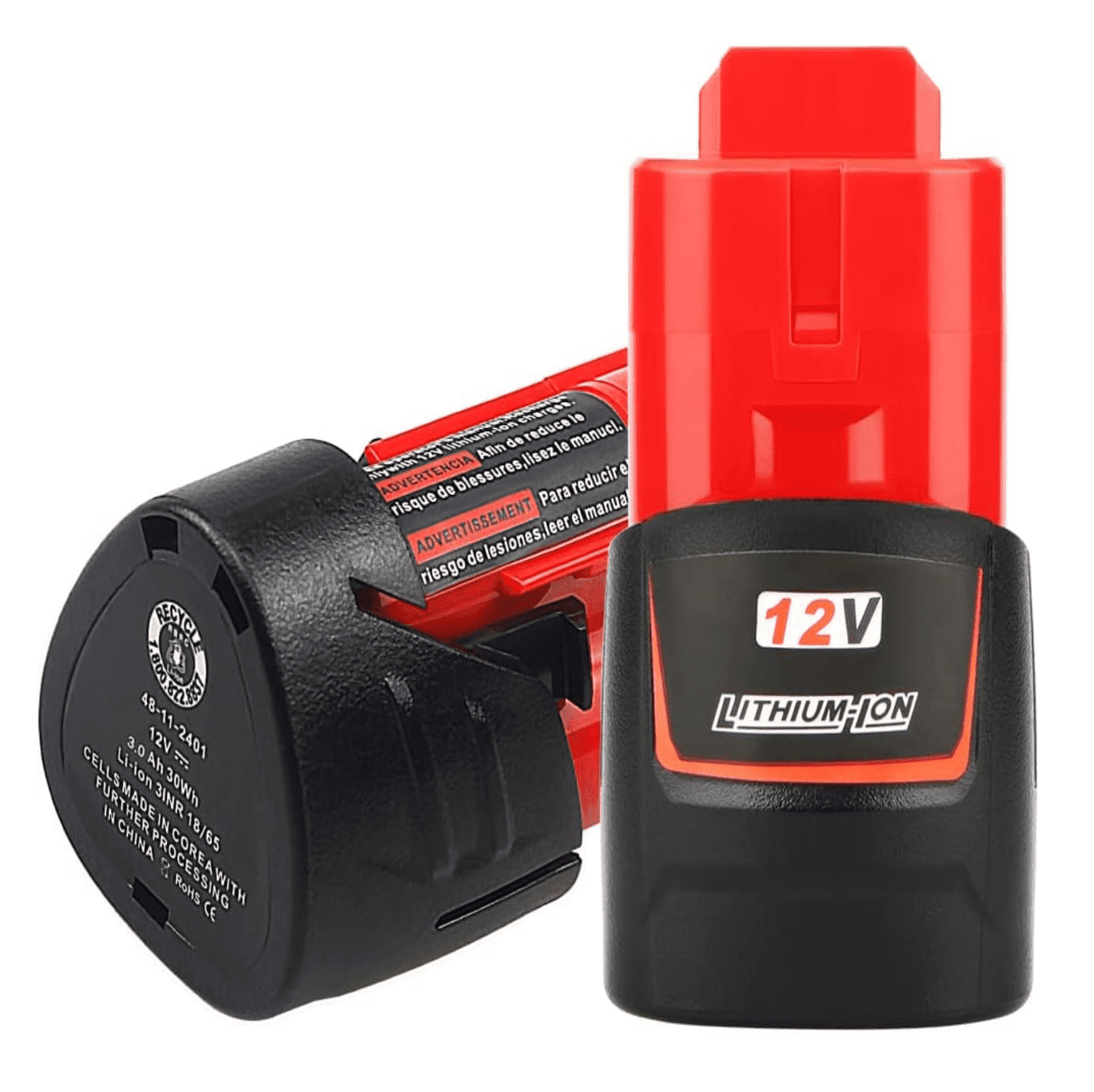 FERRYBOAT Upgraded 2 Pack 3.5Ah 12V Lithium ion Replacement for 12V Battery 48-11-2401 48-11 ...