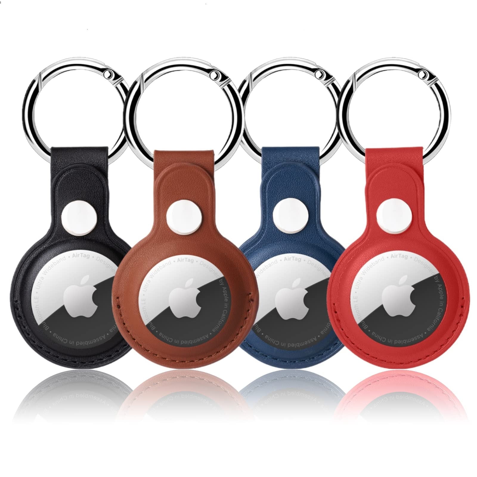 FERSWE 4 Pack AirTag Holder, Airtag Keychain for Apple Air tag, Air Tag ...