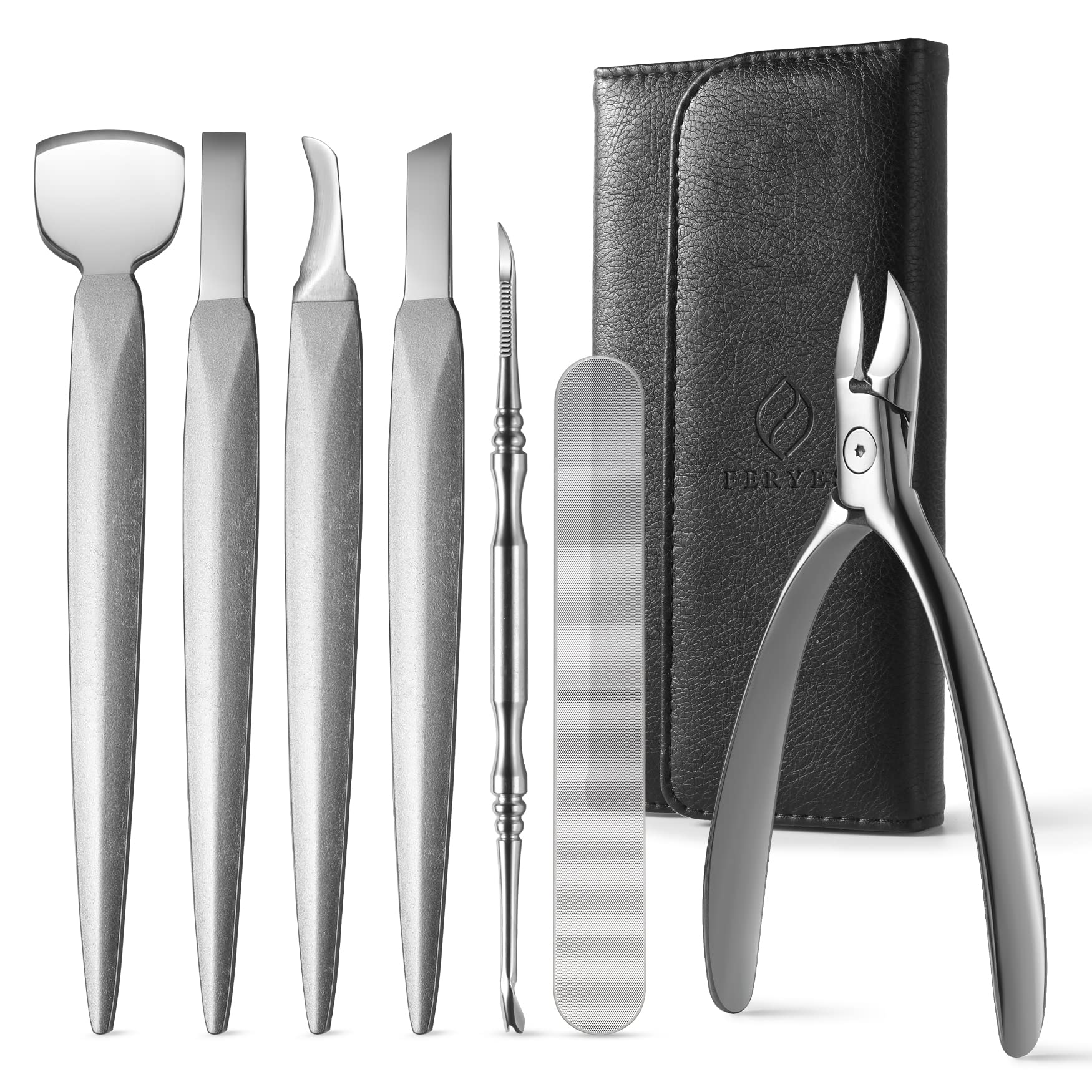 FERYES Pedicure Knife Ingrown Toenail Kit, 7 PCS Professional Pedicure ...