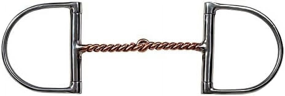 FES Curved Twisted Wire Hunter D-Ring | Horse Training Aid | Enhances ...