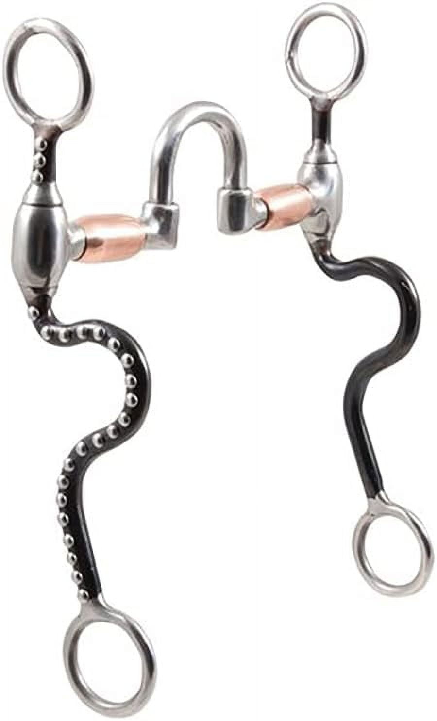 FES Pro Correction Horse Bit with Silver Dots and Copper Rollers ...