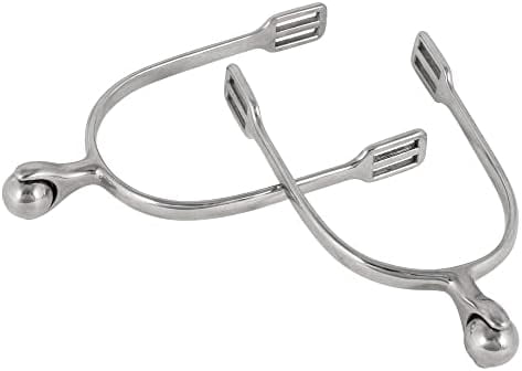 FES Stainless Steel Roller Ball English Spurs | Gentle on Horses | High ...