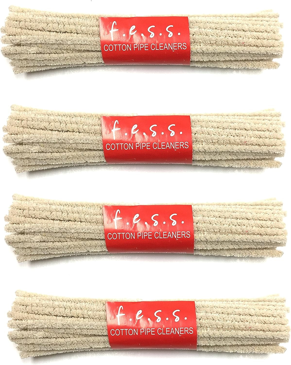 FESS Standard Pipe Cleaners Cotton 4 Packs, 44 Cleaners per Pack, Total ...