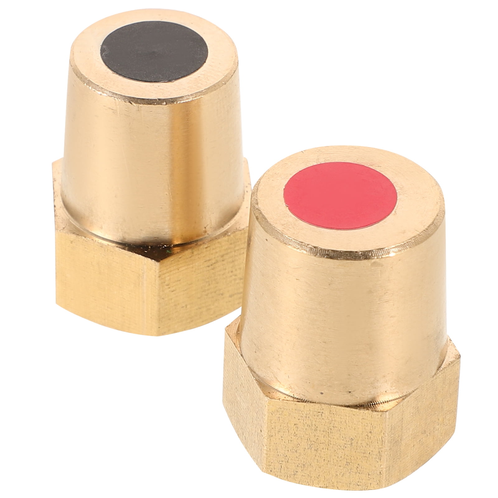 FESTFENDS 1 Pair Golden Brass Battery Terminal Post Adapter for Car ...