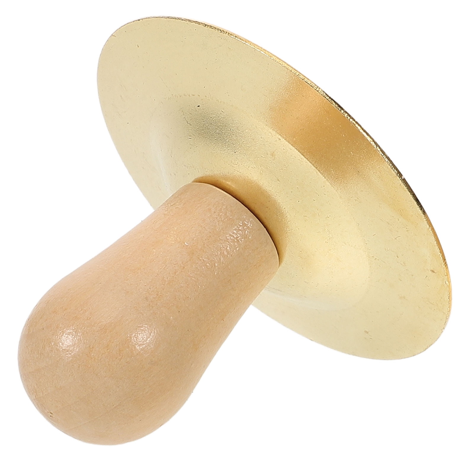 FESTFENDS 1 Pair Golden Wood Finger Cymbals For Kids Small Percussion ...